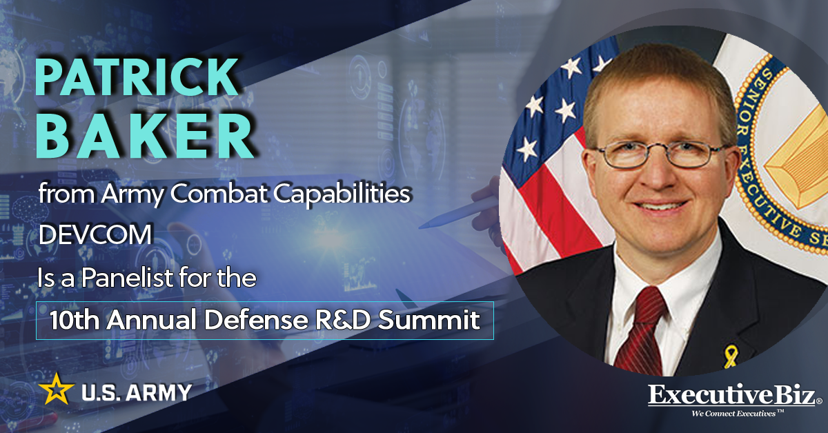 Patrick Baker from U.S. Army Combat Capabilities DEVCOM Is a Panelist ...